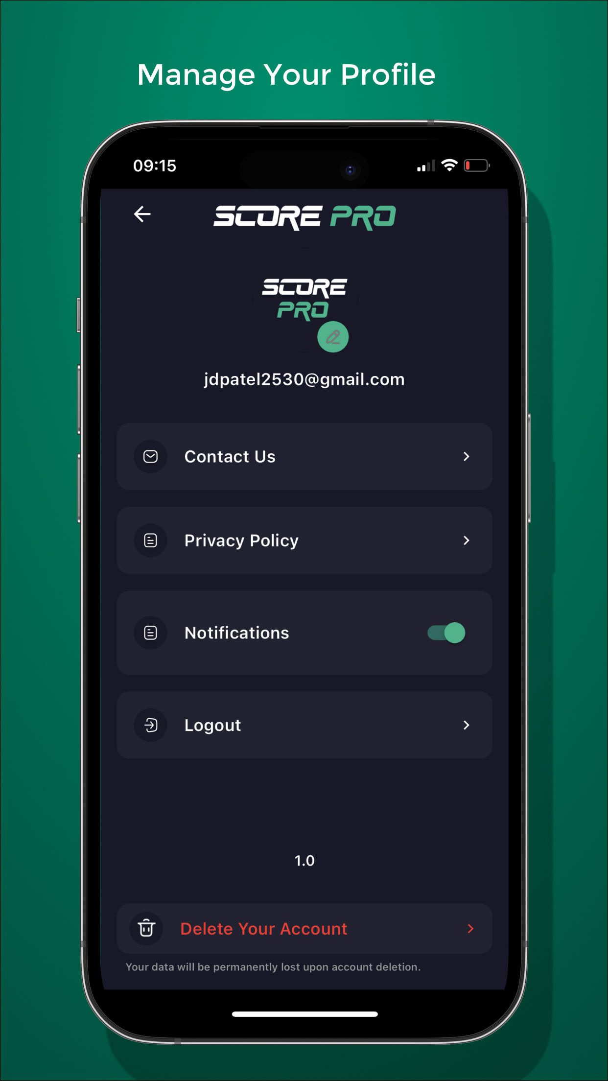 ScorePro - Track your Matches