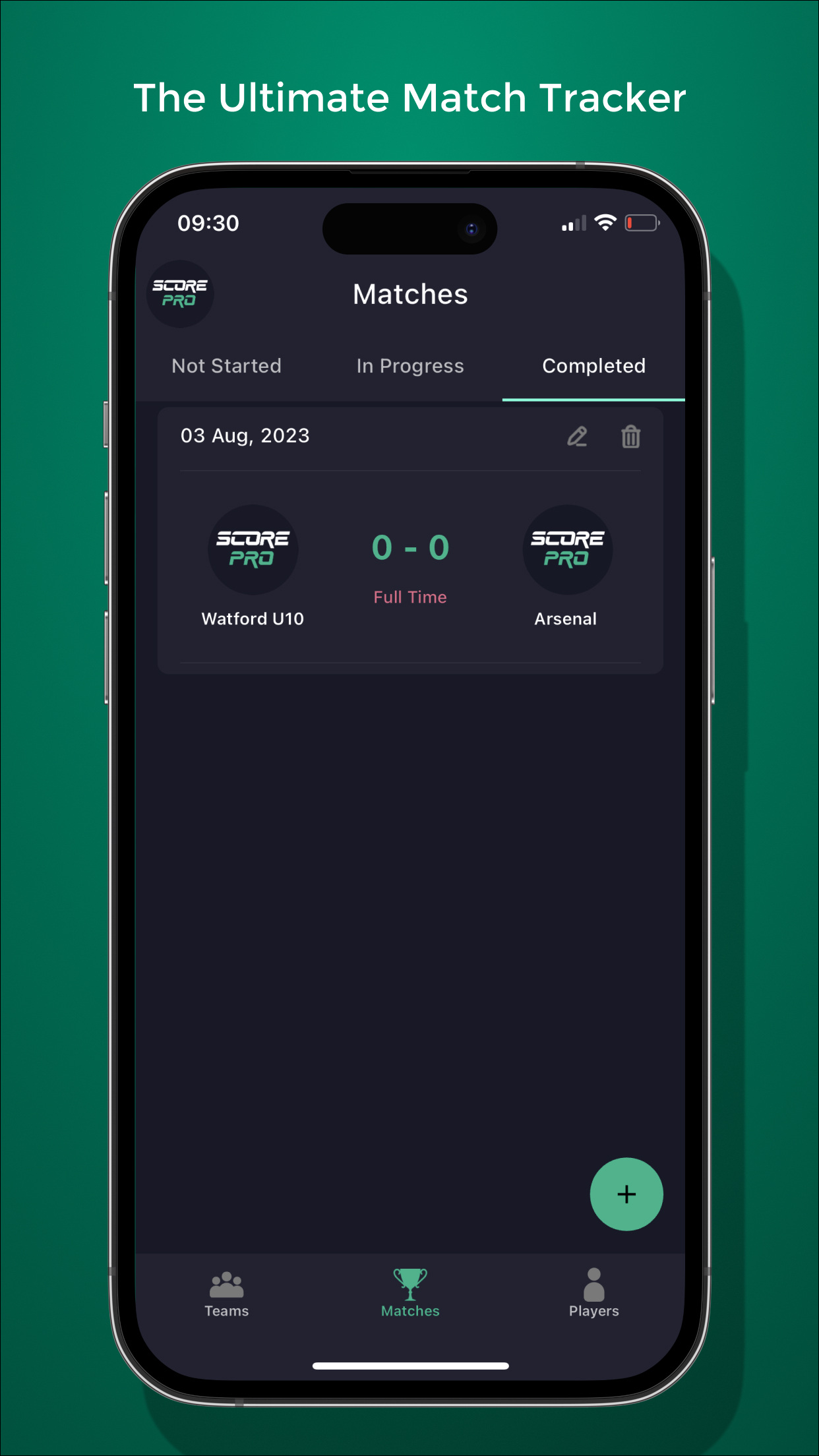 ScorePro - Track your Matches